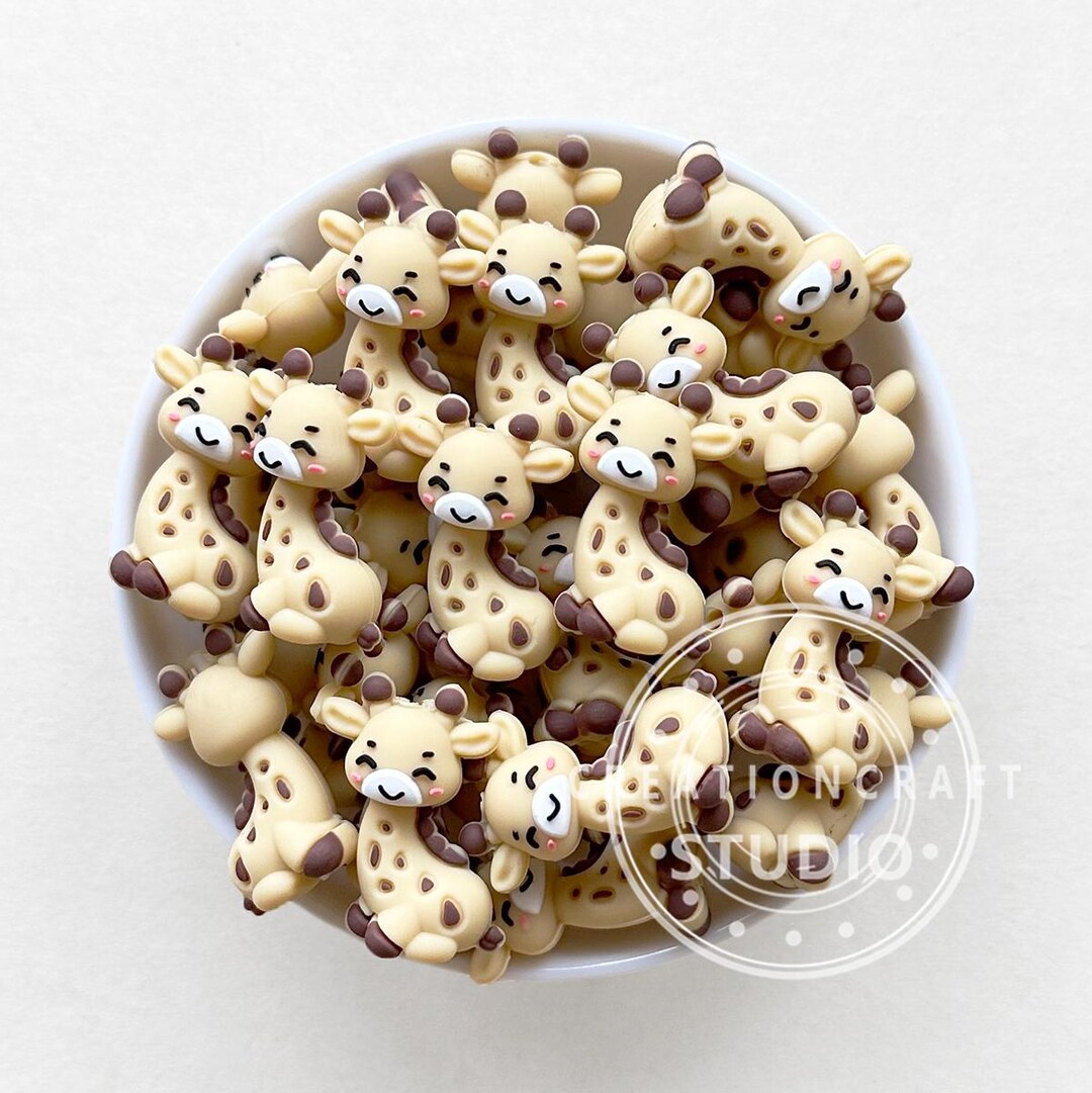 3D Giraffe Focal Silicone Beads,animal Focal Beads,3d Focal,diy Beaded ...