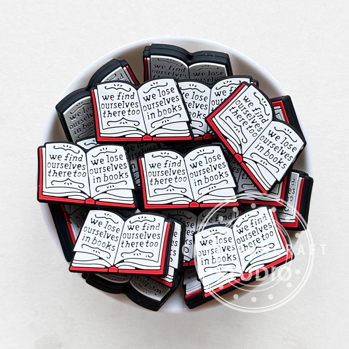 We Lost Ourselves in Books Silicone Focal Beads, Loose Beads,bulk Beads ...