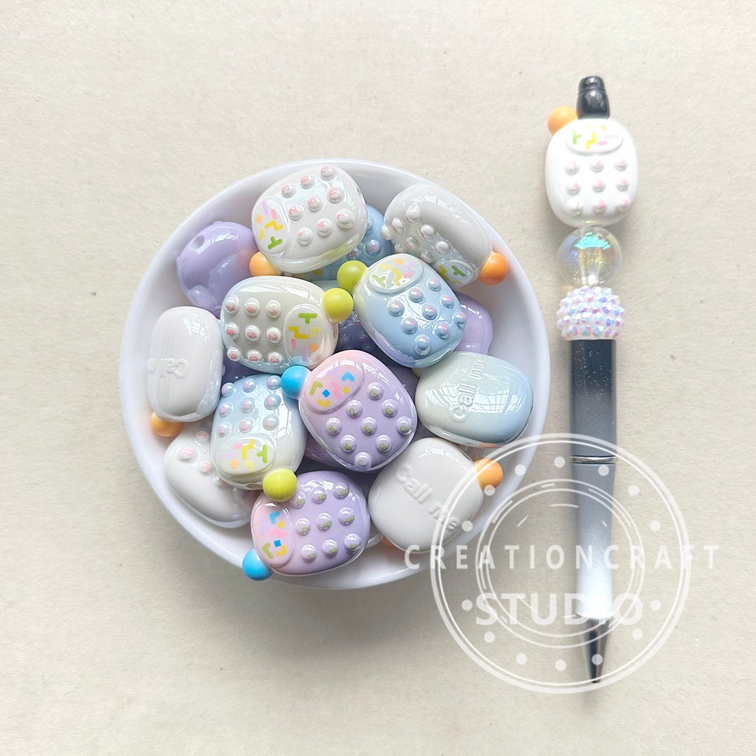 Cell Phone Beads, Chunky Beads,acrylic Bubblegum Beads,pen Focals - Etsy