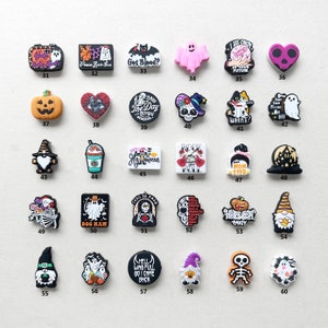 Halloween Beads, Spooky Beads, Silicone Focal Beads, Bulk Beads ...