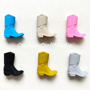 Cowboy Boot Silicone Beads, 14*30*10mm, Wholesale Boot Beads, Shape ...