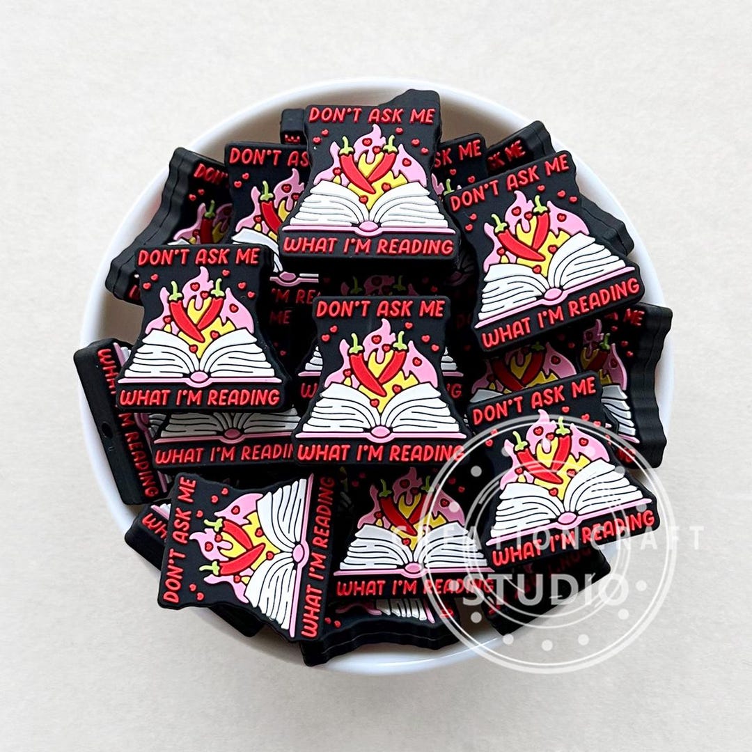 Reading Beads,funny Focal Beads,silicone Beads in Bulk,diy Pen - Etsy