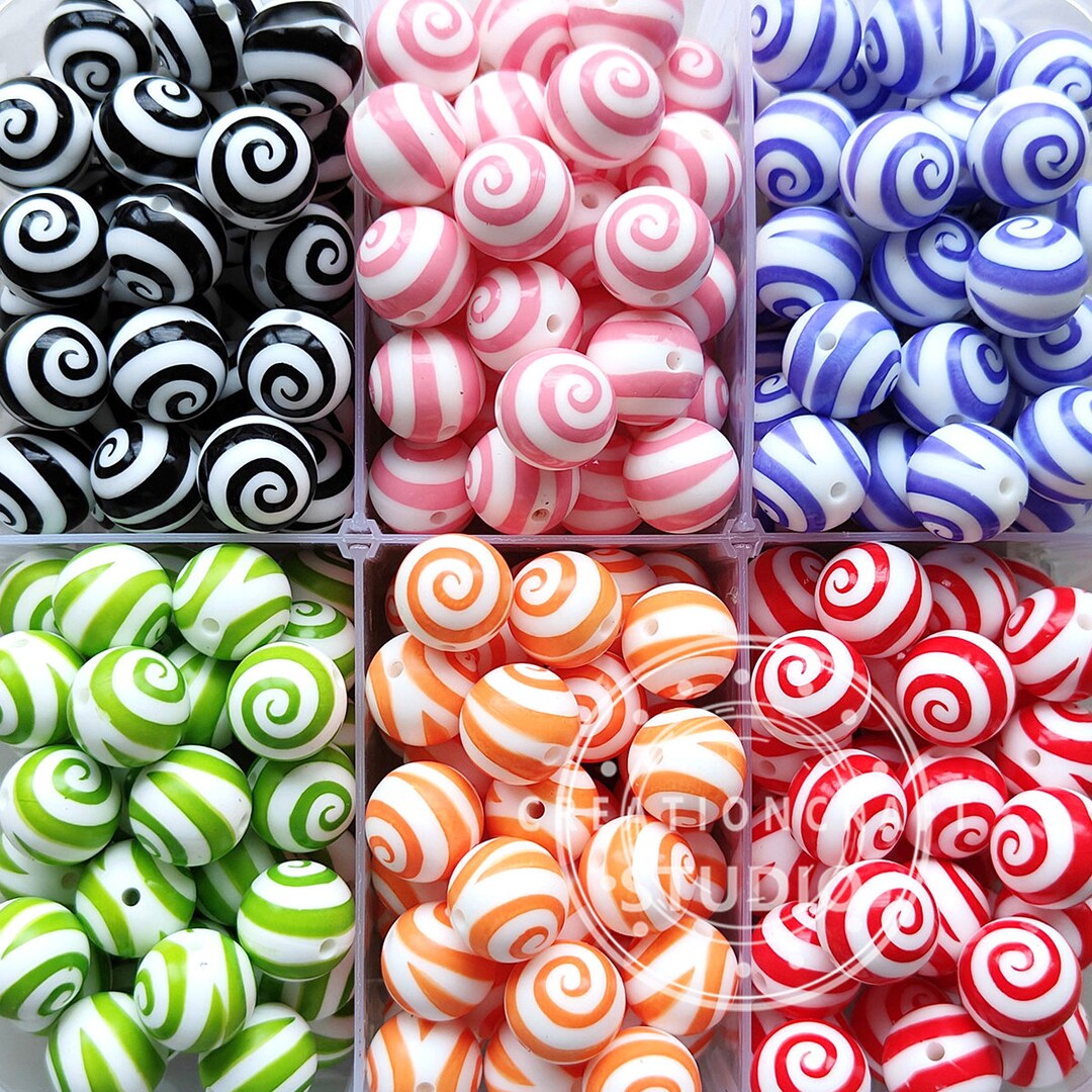 15mm Swirls Print Silicone Beads, Silicone Loose Beads, Wholesale - Etsy