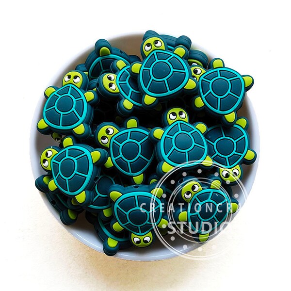 Turtle Glass Beads - Etsy