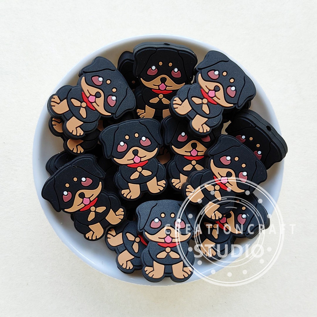 Dog Focal Beads, Pet Beads, Silicone Beads - Etsy