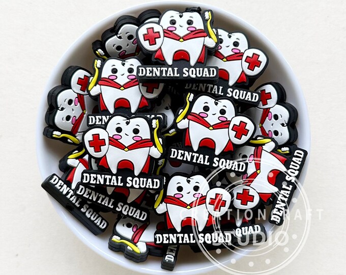 Dentist Silicone Beads, Dental Focal Beads, Tooth Beads - Etsy