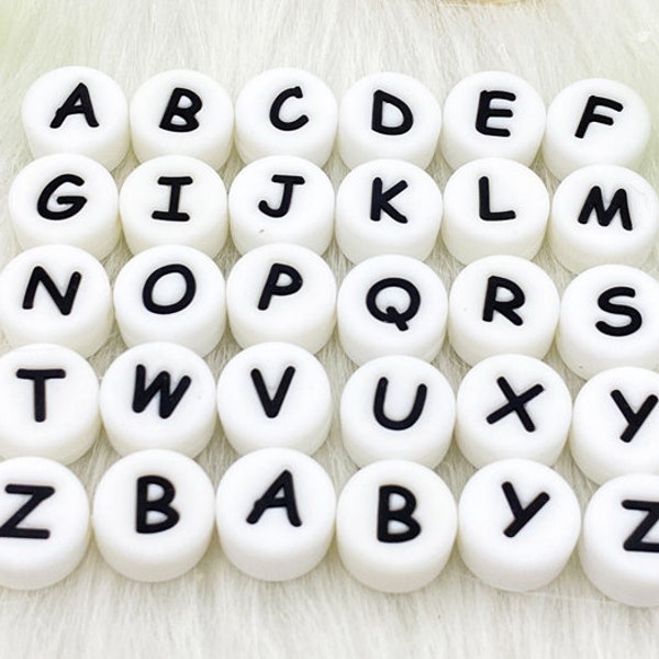 Silicone Beads Alphabet - Etsy