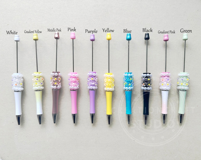 Pearl Floral Beadable Pen, Pen Bar Blanks for Beading, Fancy Beadable ...