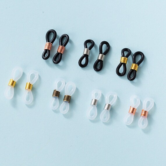 50/100pcs Silicone Loop Connector Ends Sunglass Chain Ends - Etsy