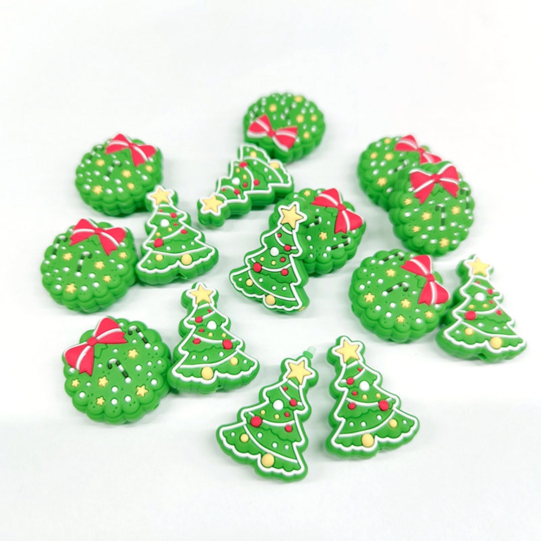 Christmas Wreath Silicone Focal Beads Garlands Beads - Etsy