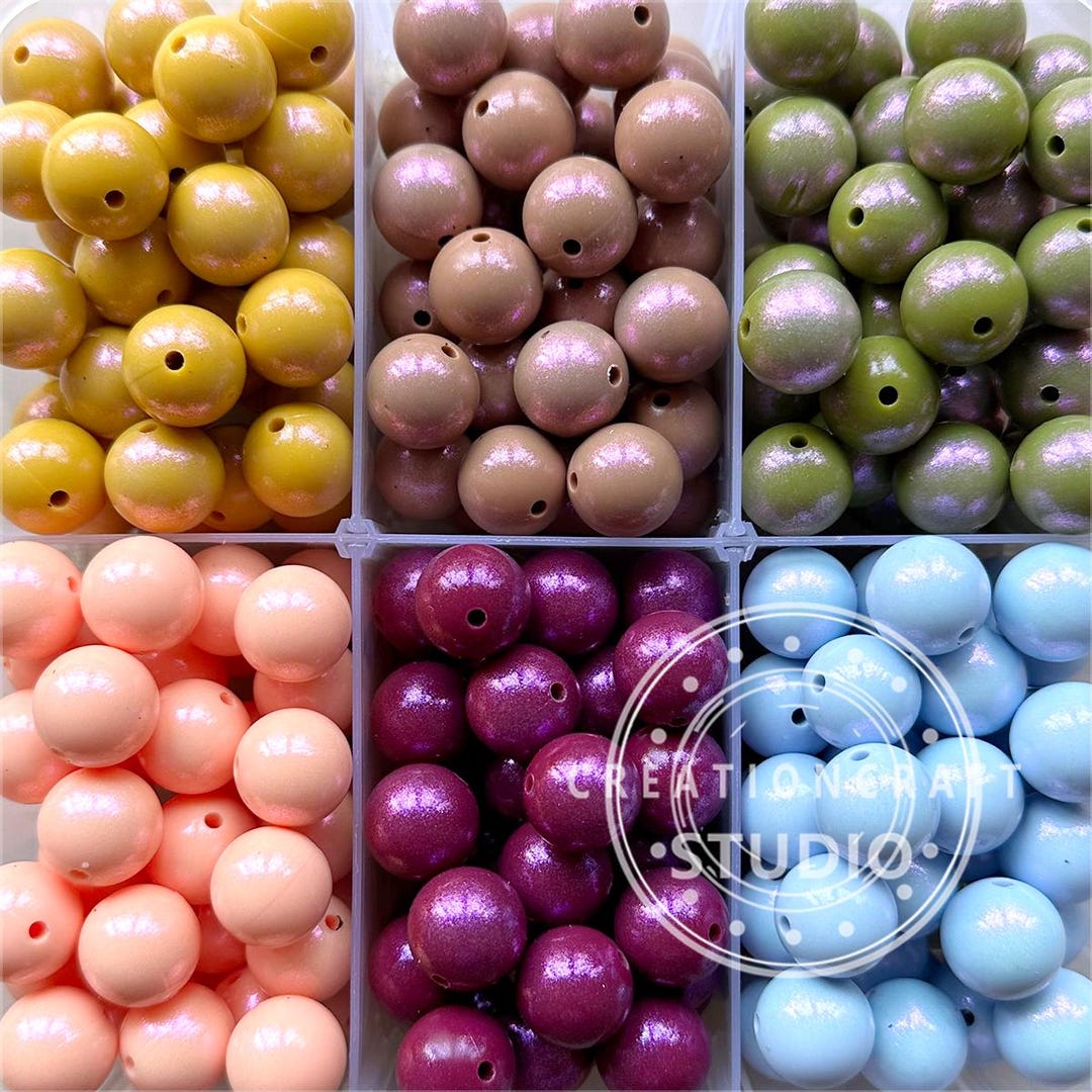 15mm Opal Beads, Silicone Beads, Round Beads, Wholesale Beads, Silicone ...