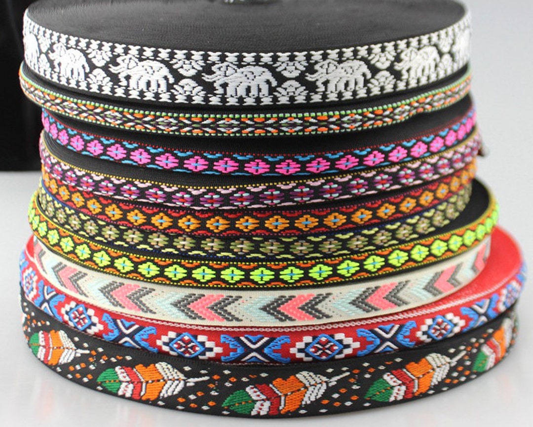 Jacquard Trim Sewing Ribbon Fabric Ribbons Renaissance Trim - Etsy