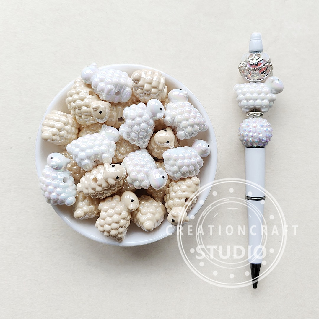 Sheep Acrylic Focal Beads, Sheep Shape Beads, Acrylic Loose Beads - Etsy