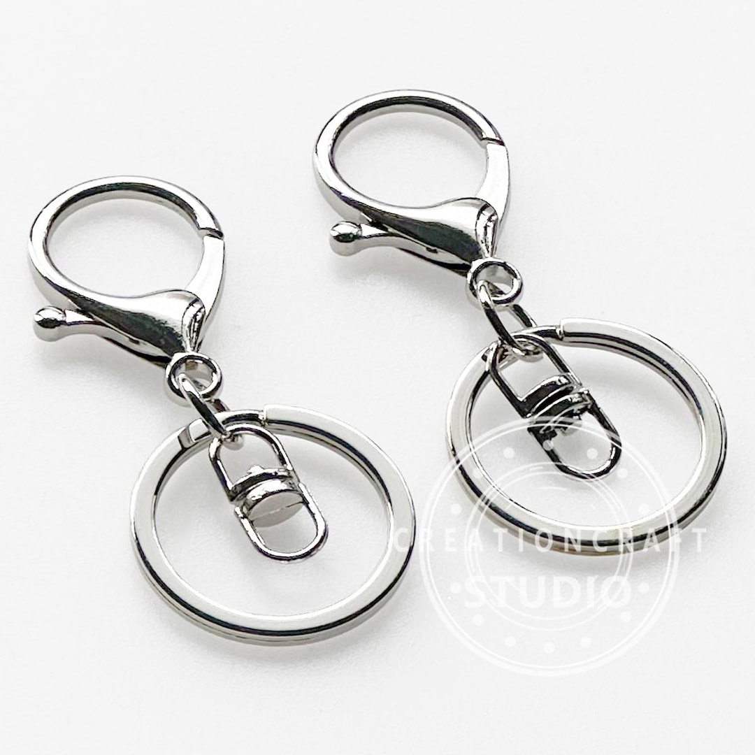 10/50pcs Premium Quality Key Ring Keychain Lobster Clasp Key Hook ...