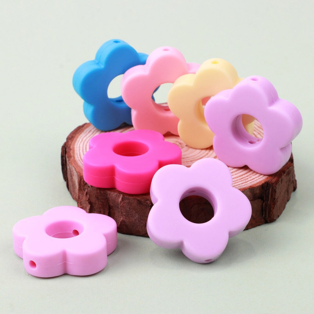 Flower Silicone Beads, Jewelry Making, DIY Necklace, Shape Silicone ...