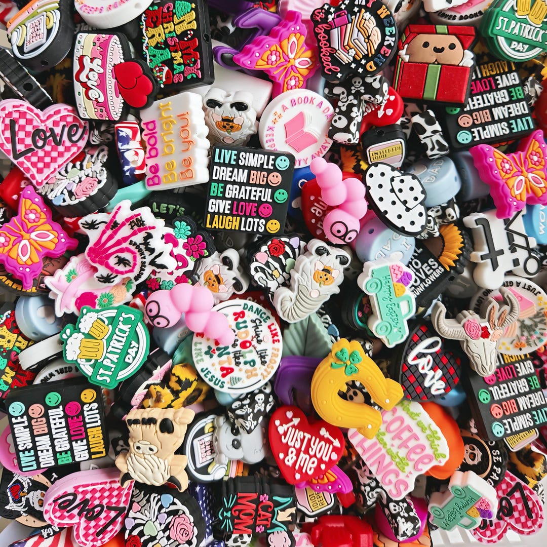 100pcs or 200pcs or 400pcs Mixed Focal Beads, Random Assorted Beads ...