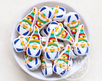 GNOME Focal Bead Focal Beads GNOME Silicone Beads Silicone - Etsy