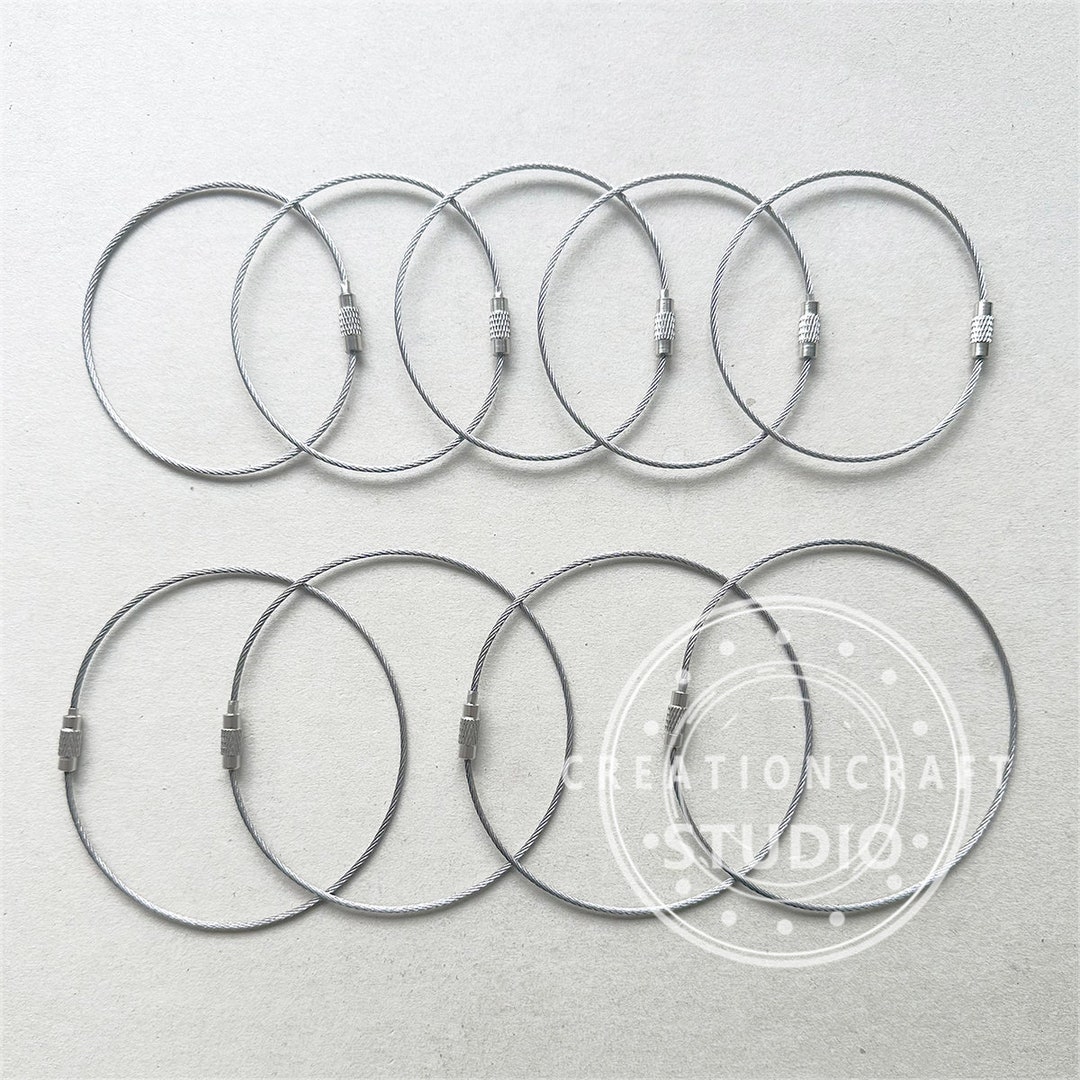 Beadable Wire Loop,15cm 20cm Stainless Steel Wire Rings,wire Cable ...
