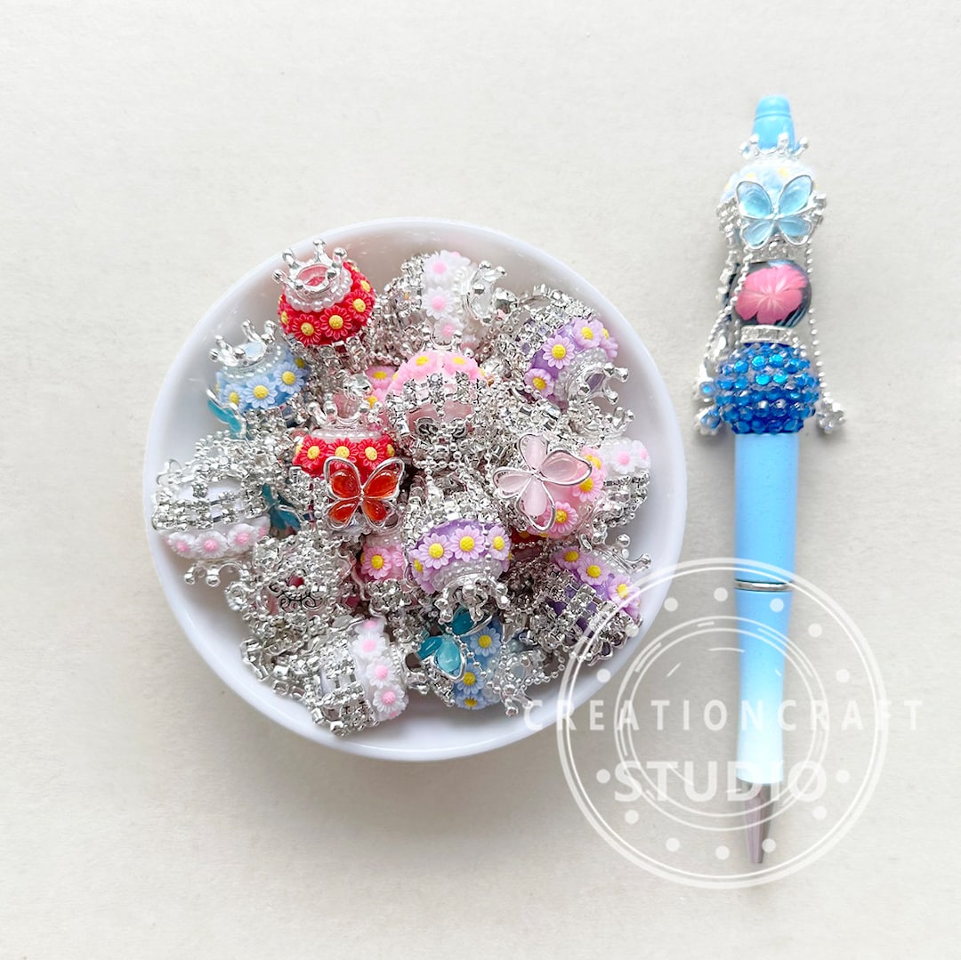Fancy bling strass kwastjesmix, vlinderbloem bal bungelkralen ...