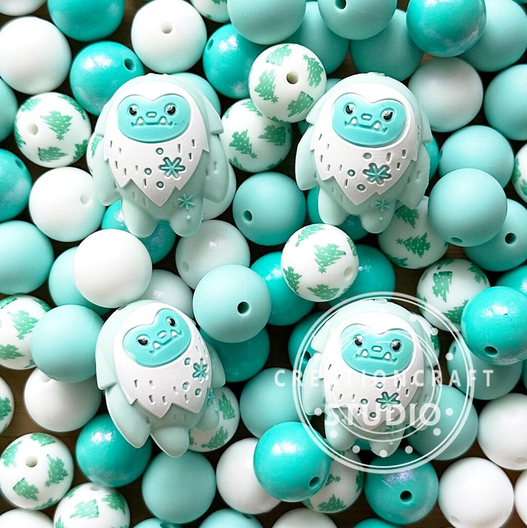 Monster Assorted Beads,15mm Silicone Beads Mix,focal Beads Mix,24/48pcs ...