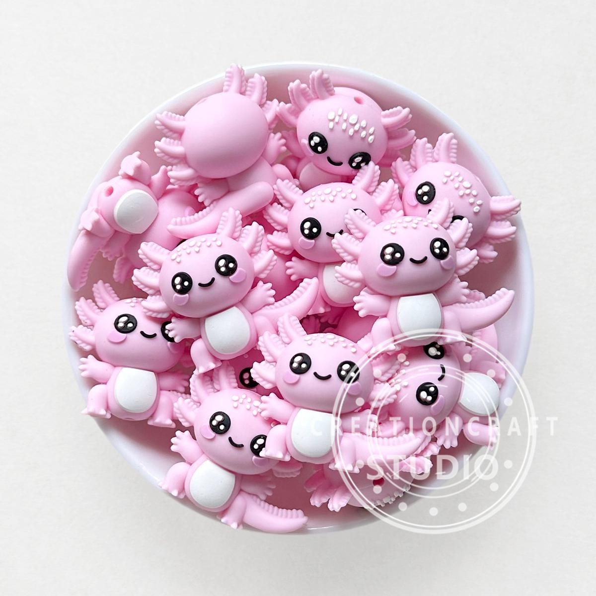 Animal 3D Axolotl Focal Beads,cute Beads,jewelry Gift DIY Beadable Pen ...