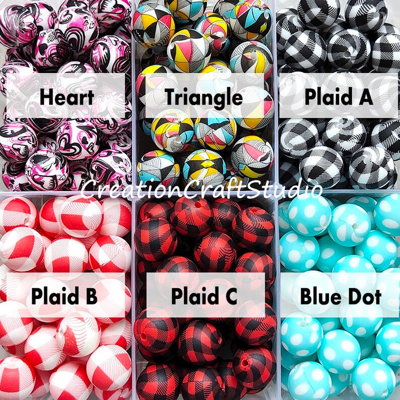 10 100pcs Bulk Silicone Beads Round Loose Beads 12/15mm - Etsy