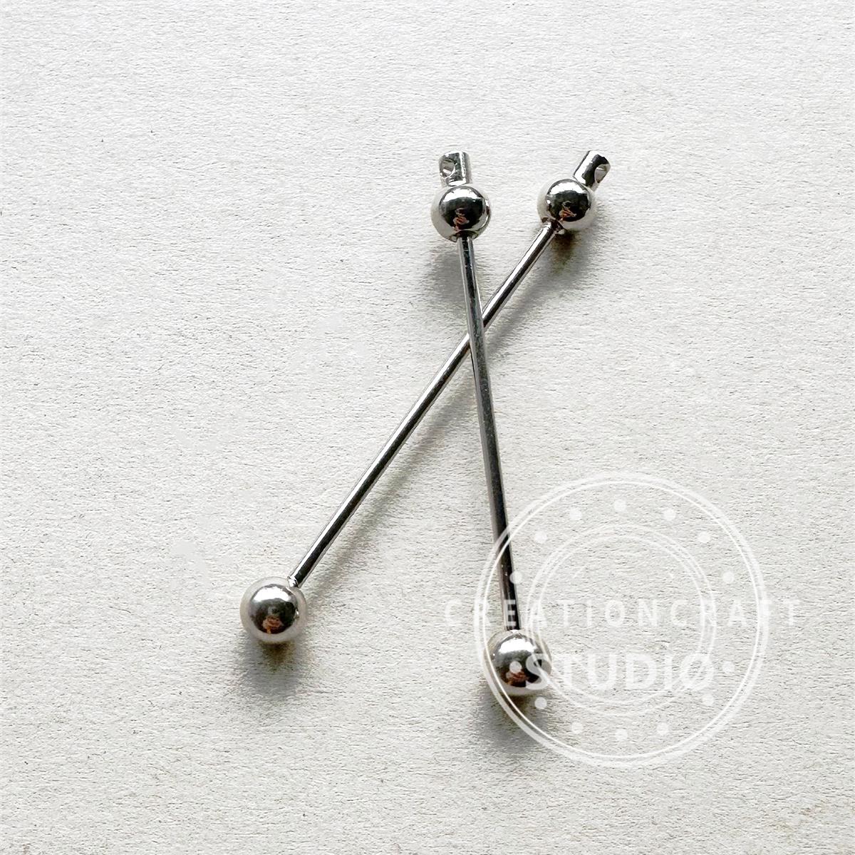 Metal Beadable Bars,for Beadable Keychain DIY Supplies,bar Blanks ...