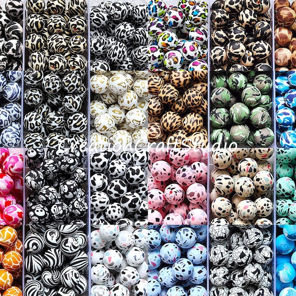 Leopard Print Beads - Etsy