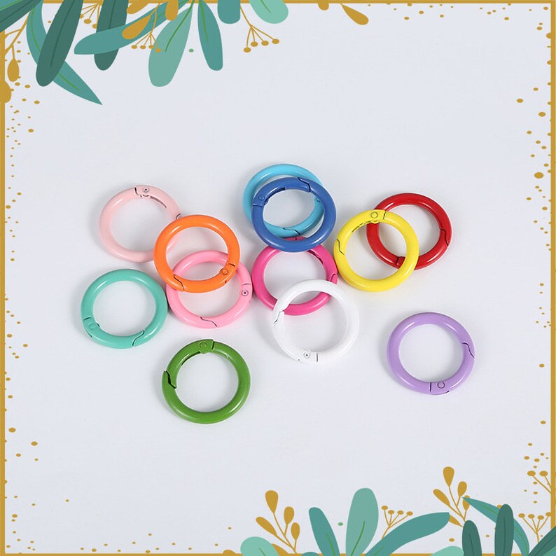 Colorful Spring Round Ring Gate Spring Snap Hook Gate O - Etsy