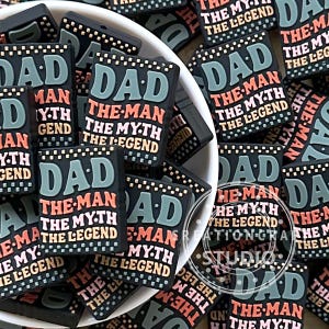 Dad Bead,fathers Day Quote Beads,father Silicone Beads,focal Beads ...