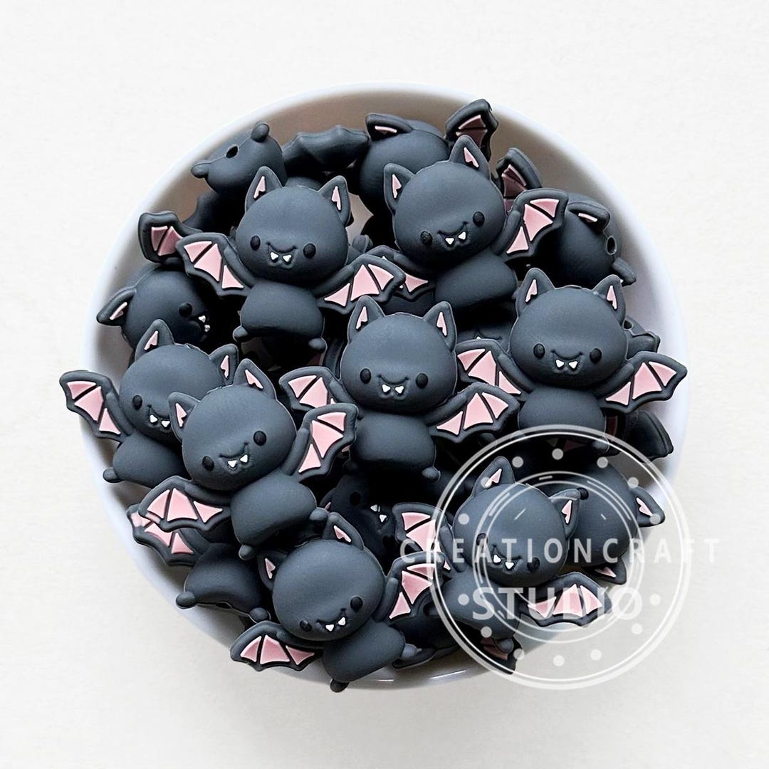 New 3D Bat Focal Silicone Beads,diy Jewelry Keychain Charm Making - Etsy