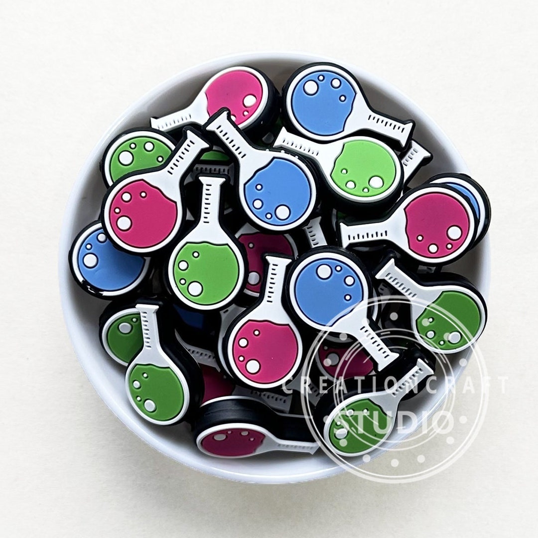 Round Bottomed Science Beaker Focal Silicone Beads - Etsy