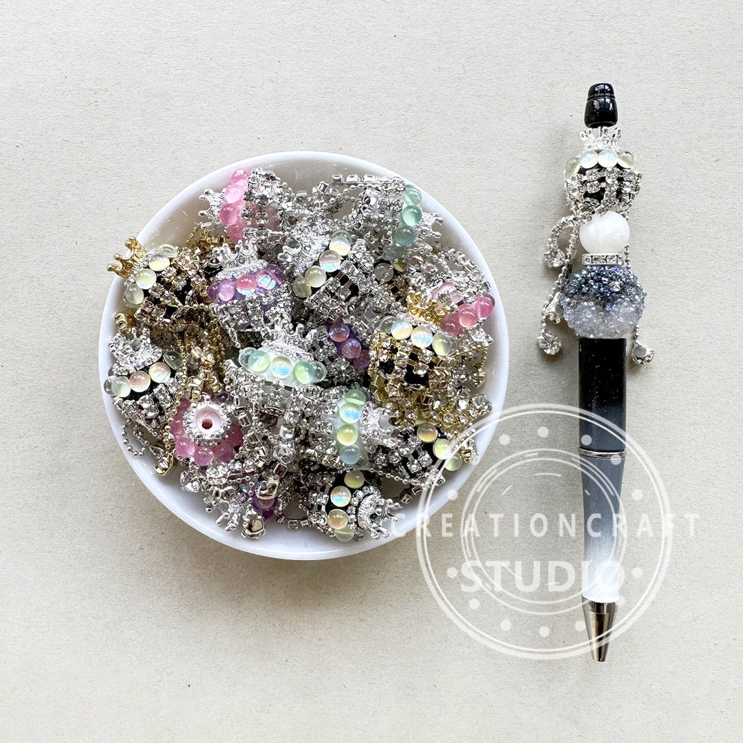 Bling Tassel Crown Rhinestone Beads, Dangly Beads, Sparkling Acrylic ...
