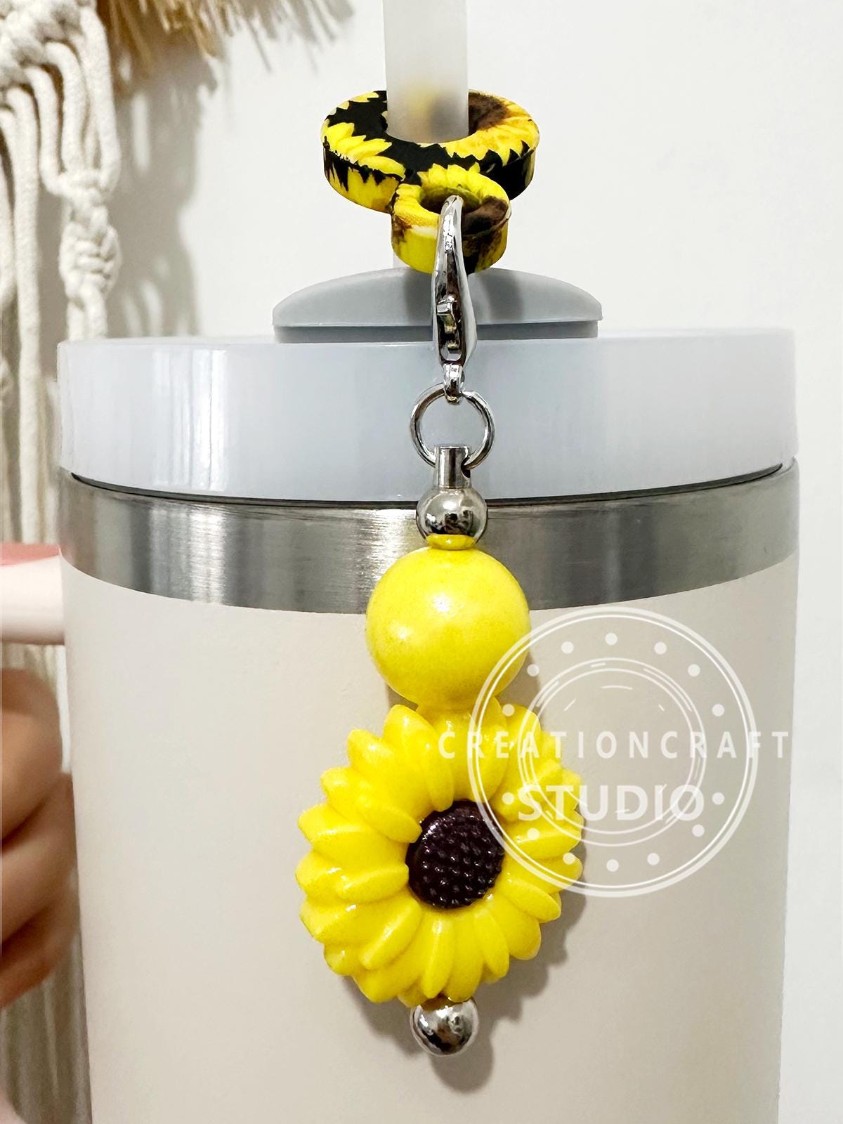 New Print Beadable Cup Charm,diy Straw Charm,cup Charm Beadable Blank ...