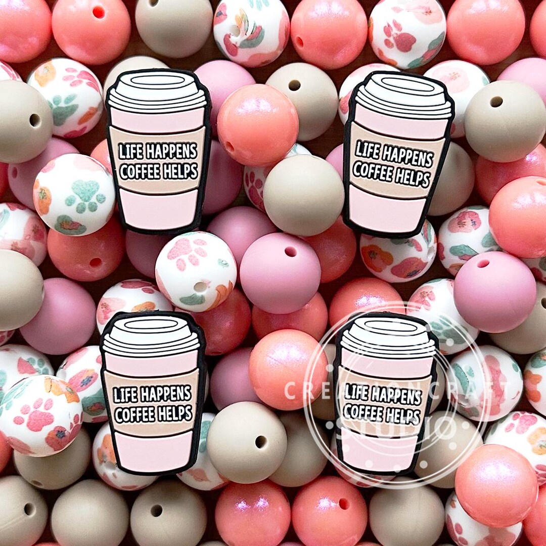 Coffee Beads,assorted Beads,diy Beaded Keychain,beads Loose,for Lanyard ...