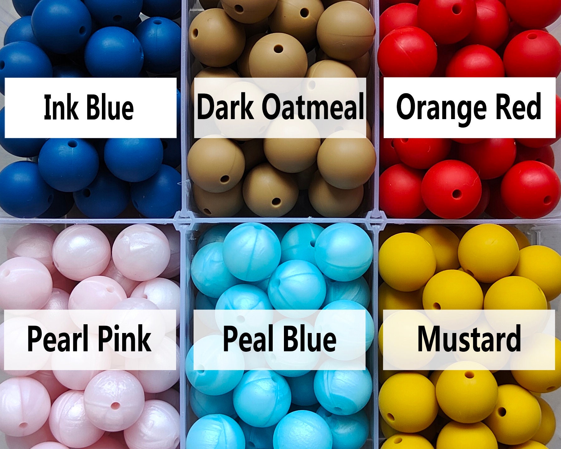 Wholesale Beads, Round Silicone Beads, 12/15mm Bulk Silicone Beads ...