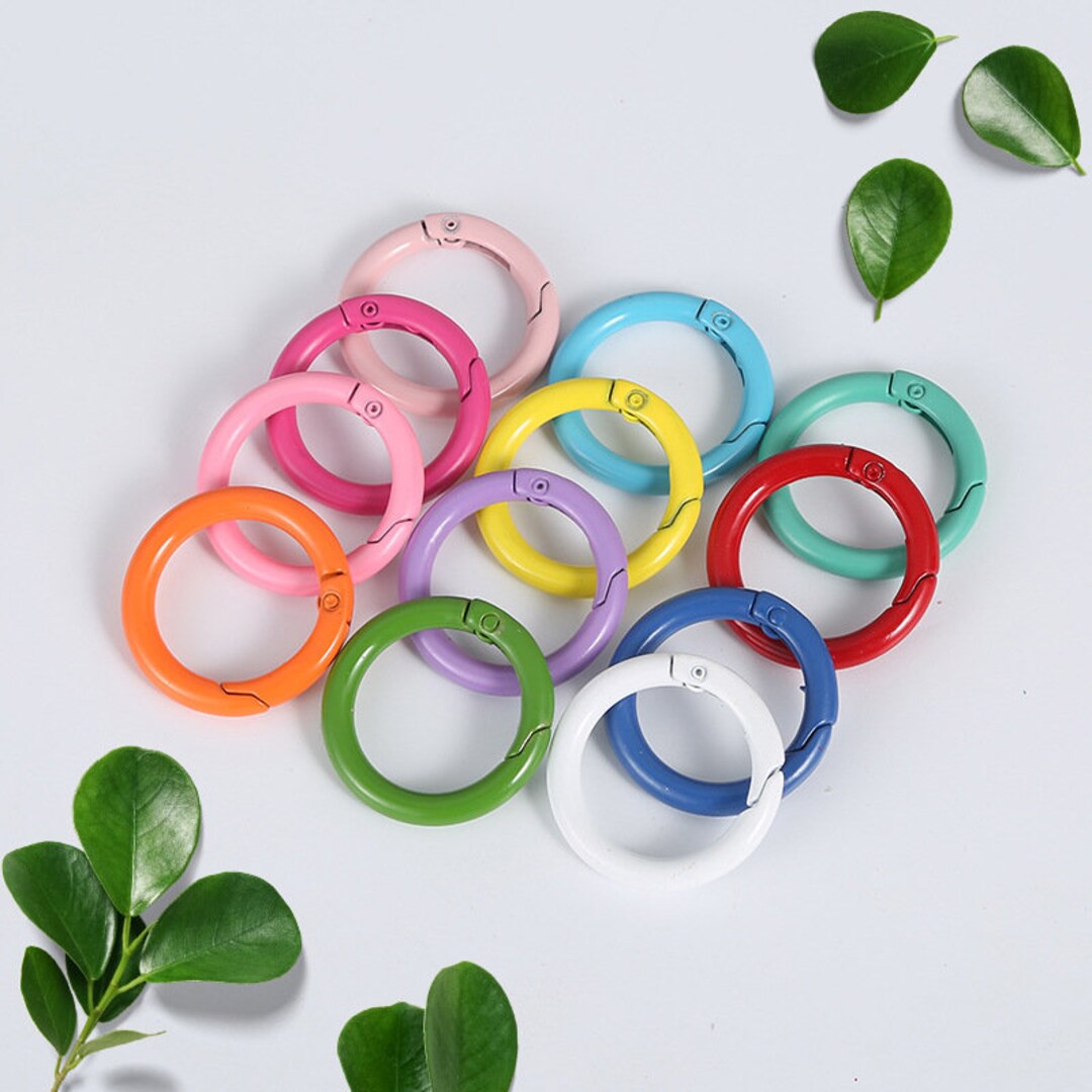 Colorful Spring Round Ring, Gate Spring Snap Hook, Gate O Ring, Metal ...
