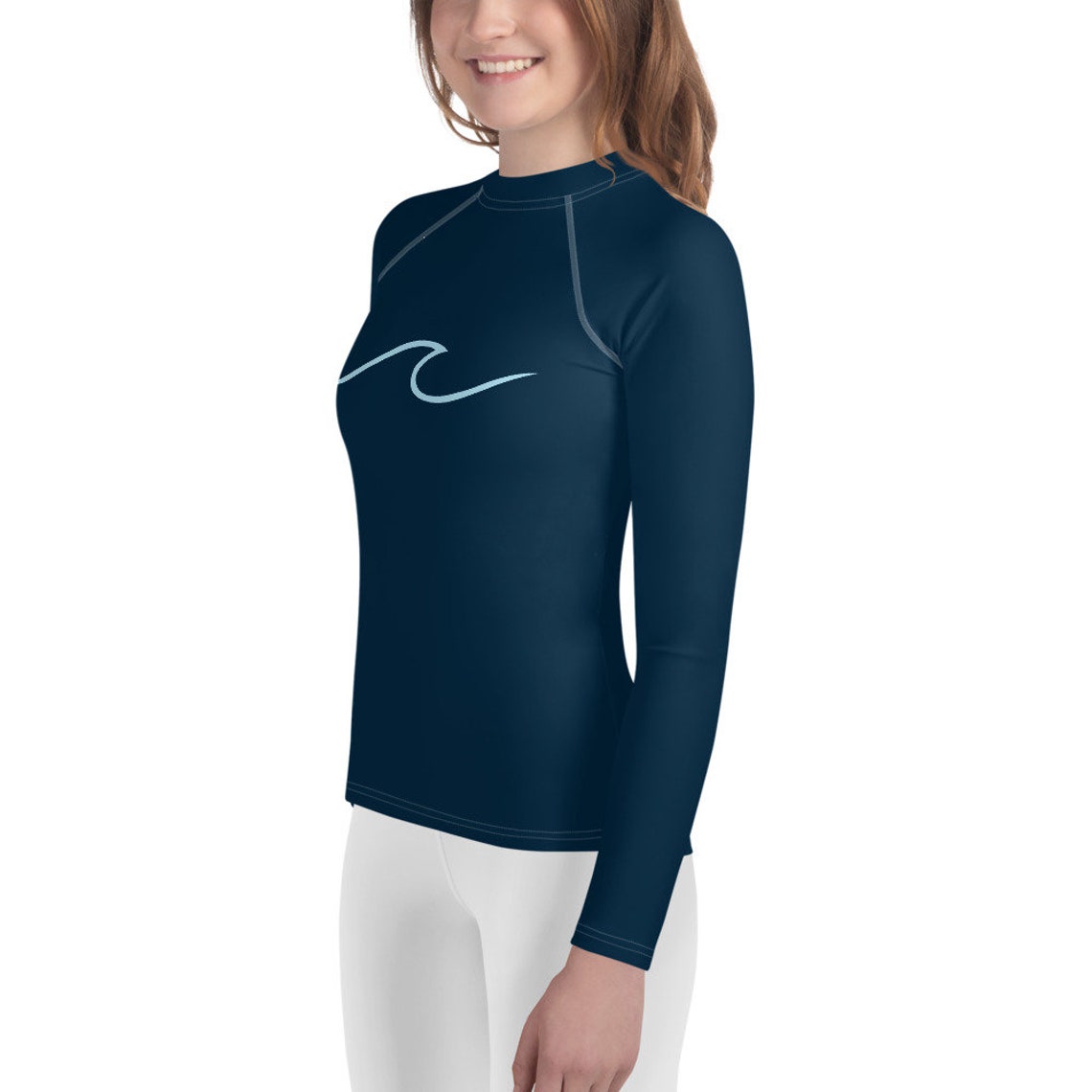 Youth Wave UV Protection Rash Guard • Coastal Surf Shirt - Etsy