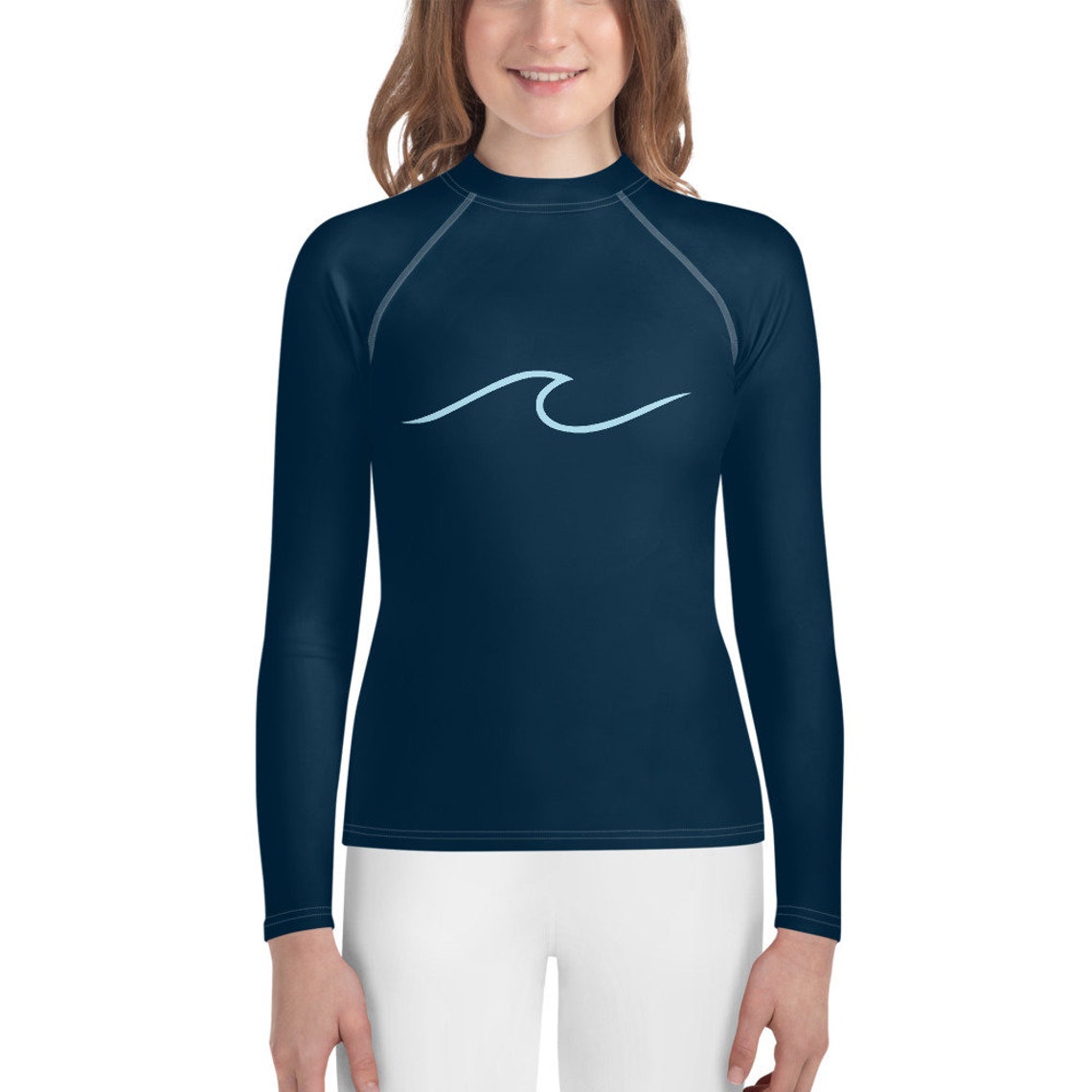 Youth Wave UV Protection Rash Guard • Coastal Surf Shirt - Etsy