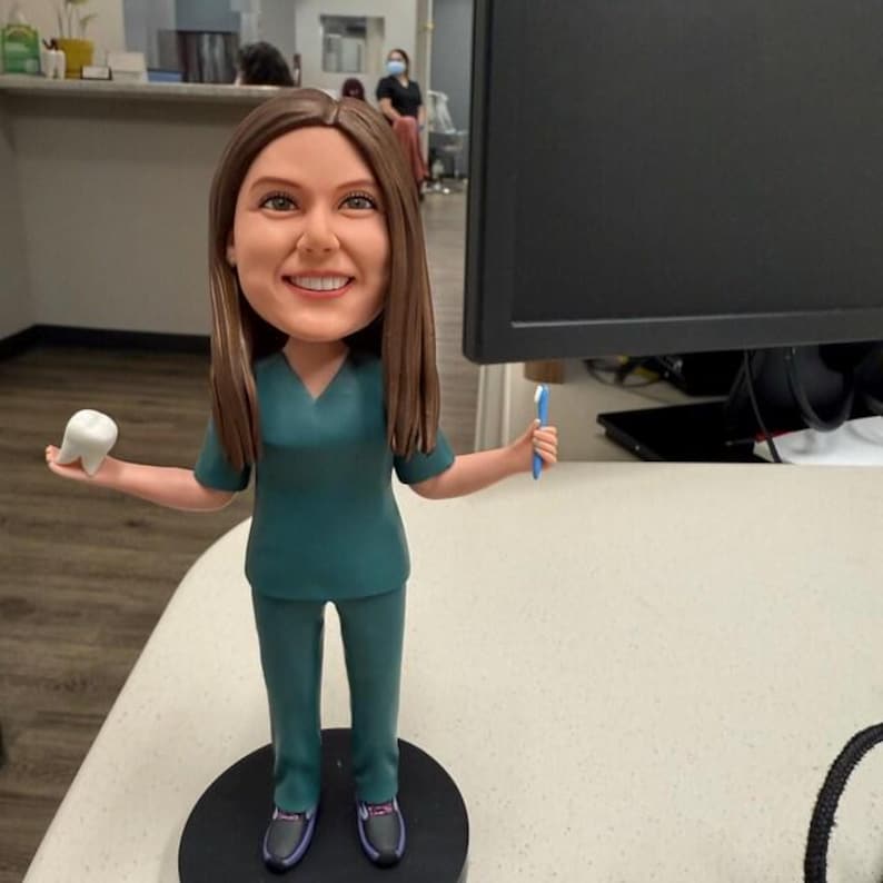 Bobbleheads Custom,custom Female Doctor Bobblehead, Dentistorthodontic ...