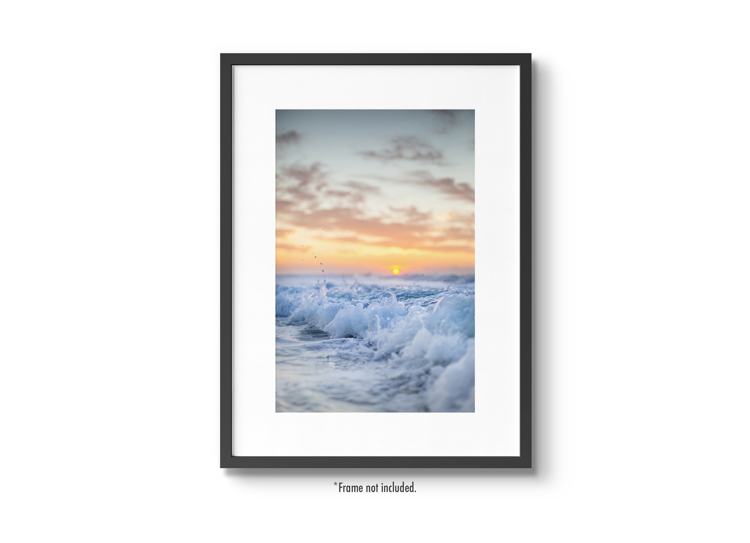 Boho Ocean Waves Wall Art, Ocean Water Waves Print, Ocean Photography ...