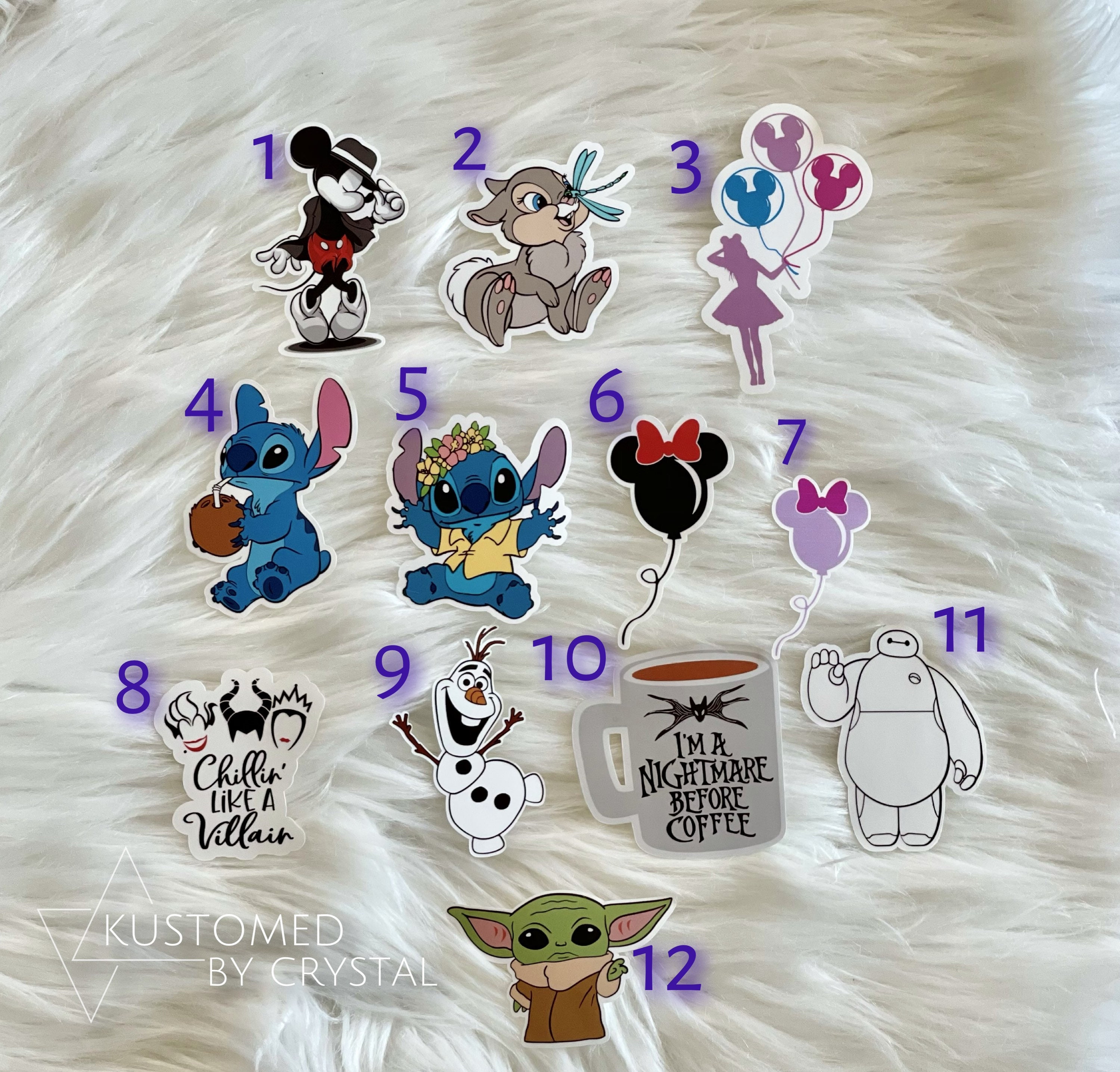 Disney Inspired Stickers Laptop Sticker hydro flask | Etsy