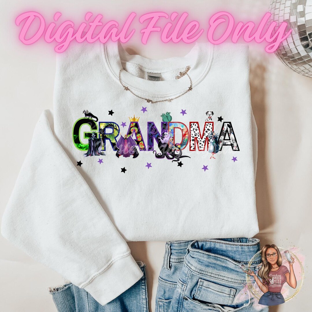 Wicked Grandma PNG Digital Design - Etsy