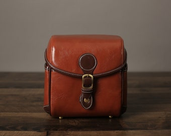 Leather camera bag | Etsy