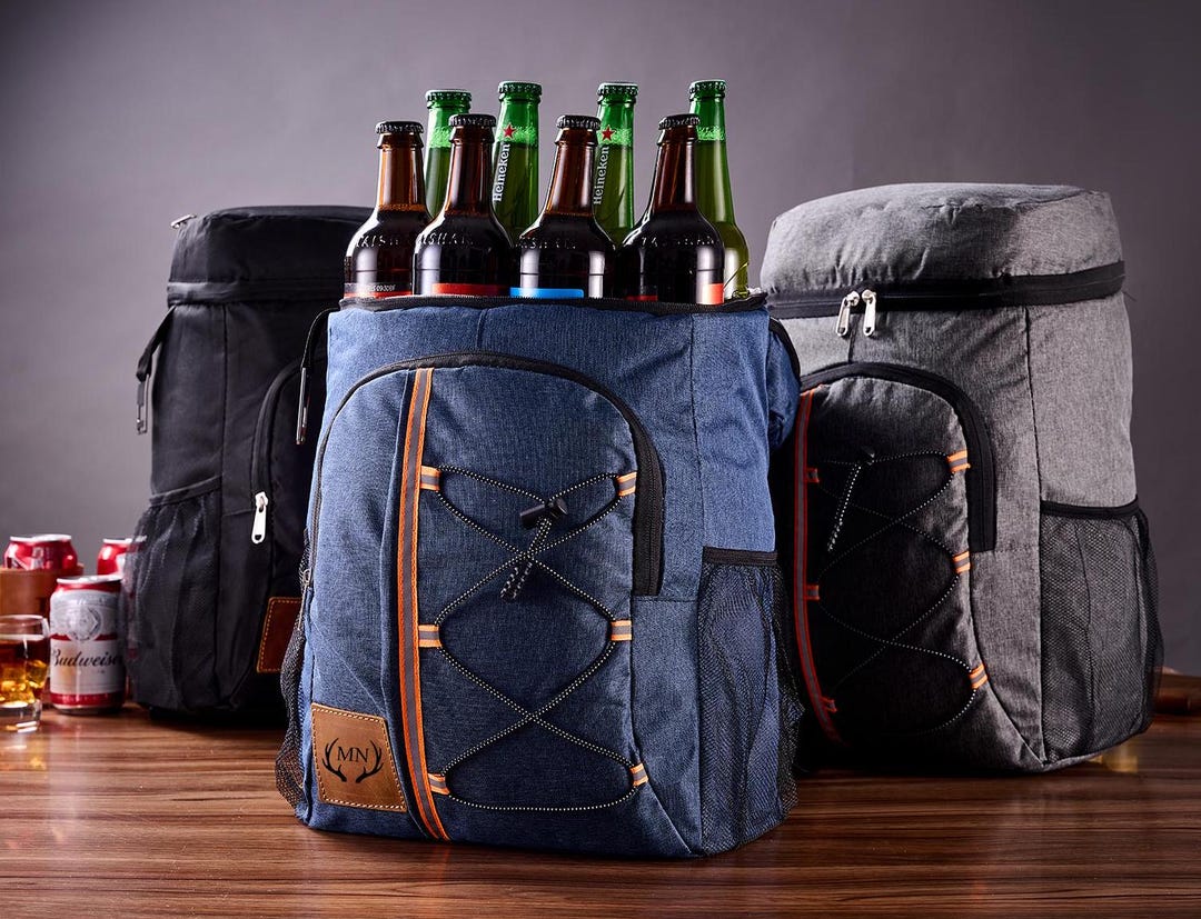 Personalized Insulated Cooler Backpack: Groomsman Gift, Golf Beer Bag ...