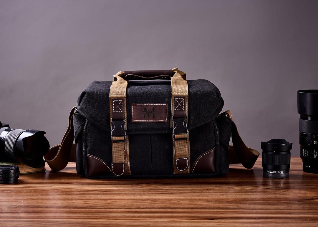 Custom Canvas Camera Bag Shoulder Bag Case - Compatible With Canon ...