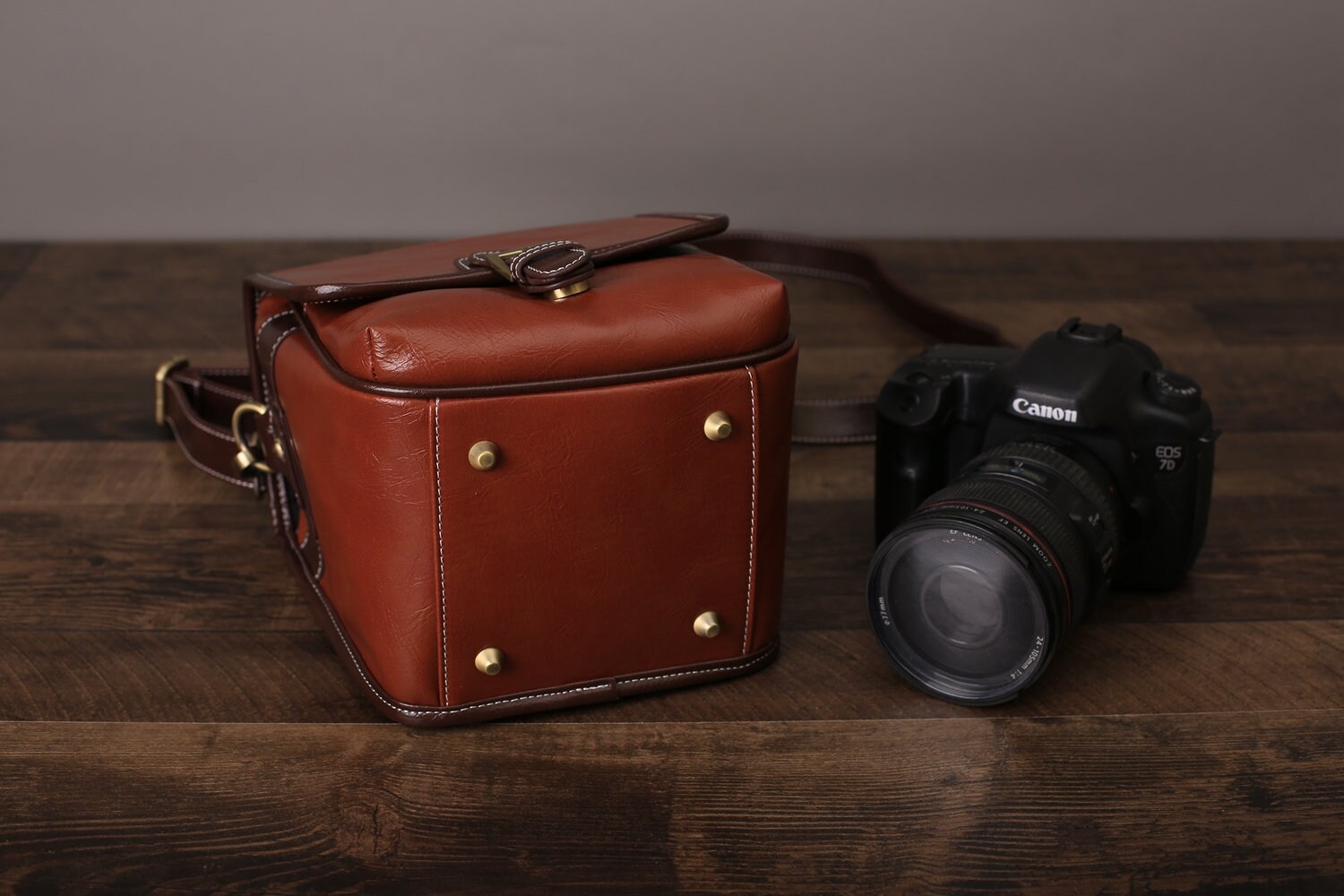 Personalized Leather Camera Bag, Camera DSLR Camera Bag, Camera Purse ...