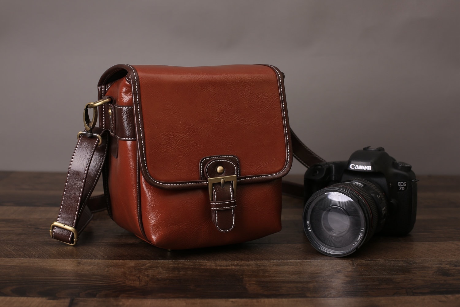 Personalized Leather Camera Bag, Camera DSLR Camera Bag, Camera Purse ...