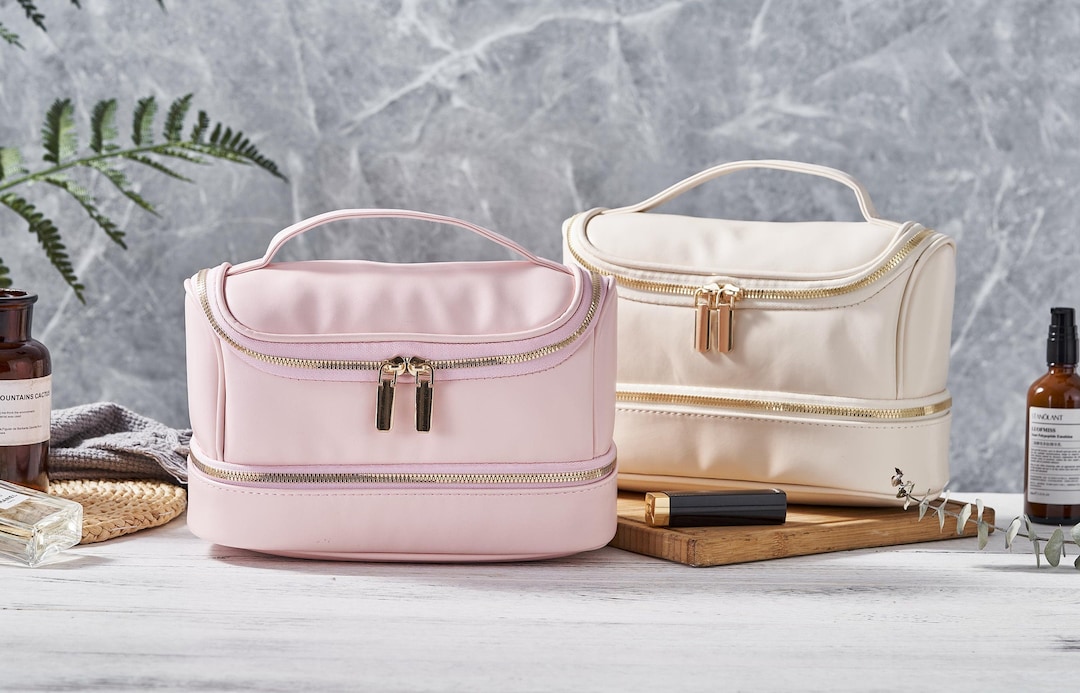 Gifts for Her Personalized Cosmetic Bag, Large Travel Jewelry Storage ...