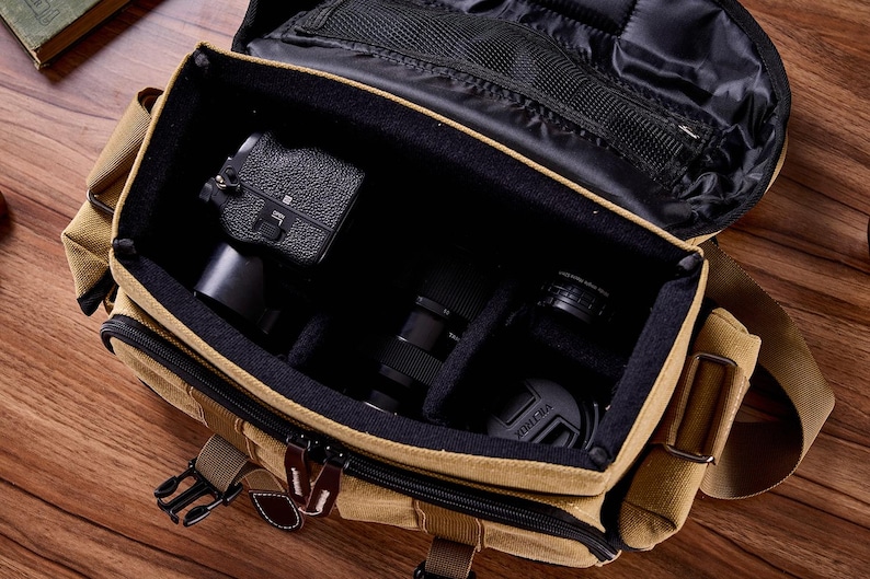 Custom Canvas Camera Bag Shoulder Bag Case - Compatible With Canon ...